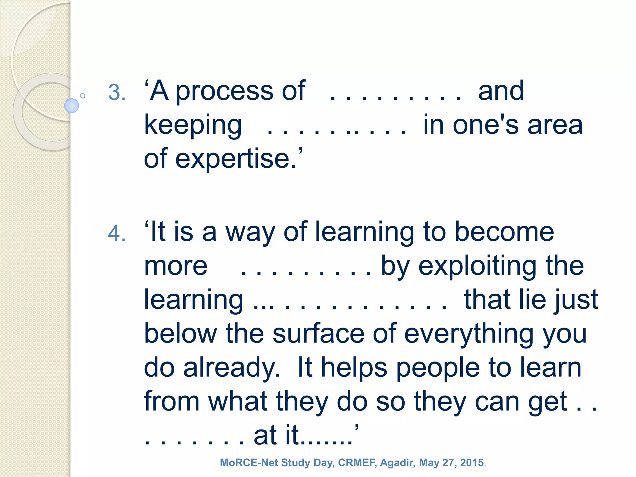 Promoting Teacher Development through Peer Observation | PPT