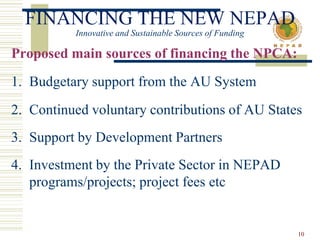 Promoting the African Development Agenda through NEPAD initiatives | PDF