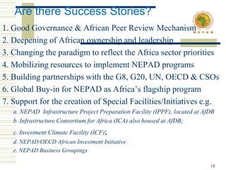 Promoting the African Development Agenda through NEPAD initiatives | PDF