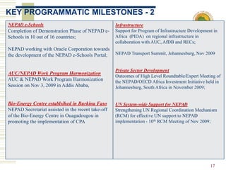 Promoting the African Development Agenda through NEPAD initiatives | PPT