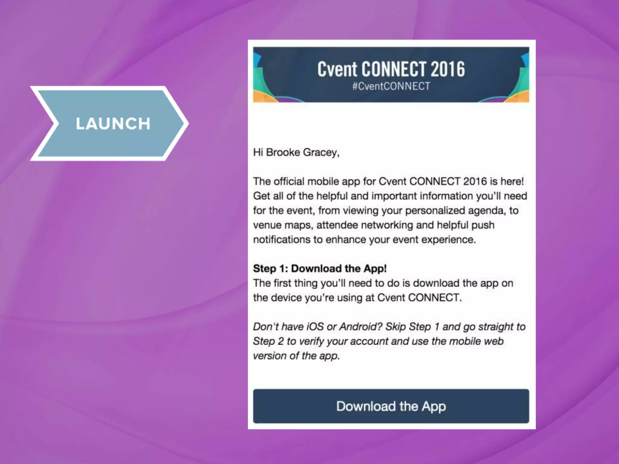 How We Did It: Promoting the Cvent CONNECT App | PPTX