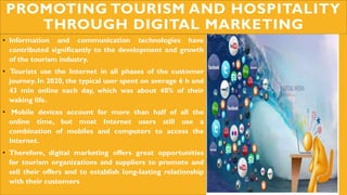 Promoting Tourism and Hospitality Industry through Digital Marketing | PDF