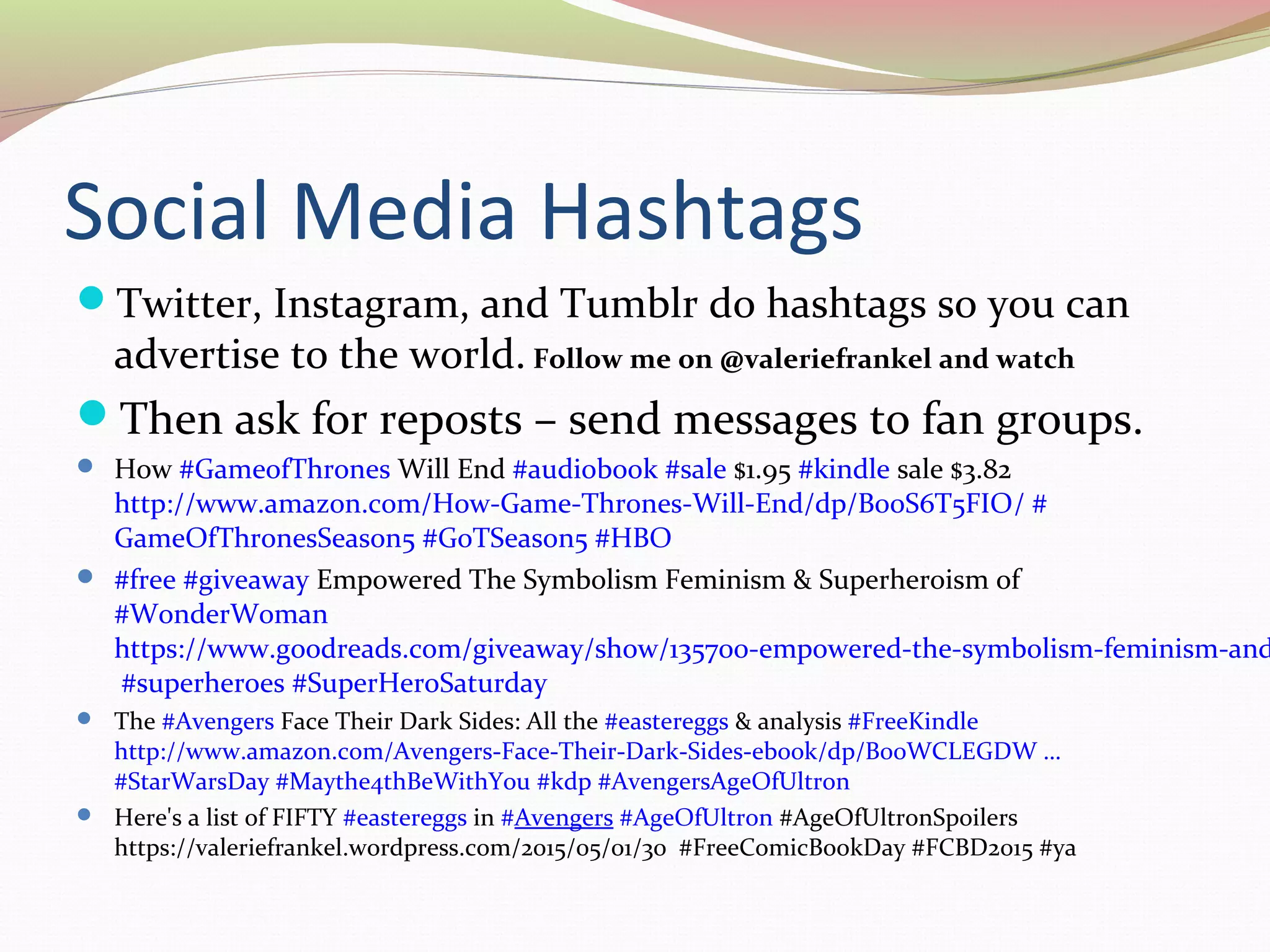 Promoting your book in wacky ways | PPT