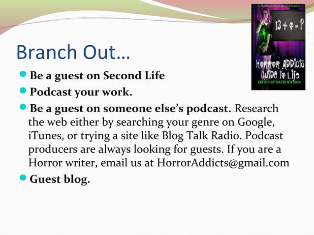 Promoting your book in wacky ways | PPT