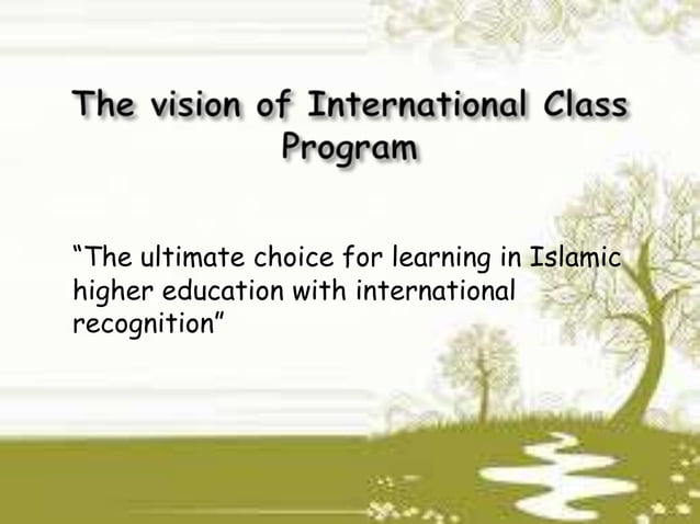 International Class Program of STAIN Salatiga | PPT