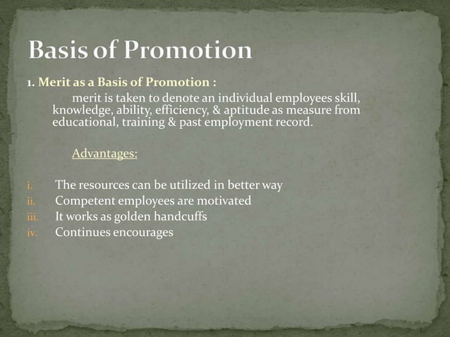 Promotion | PPT