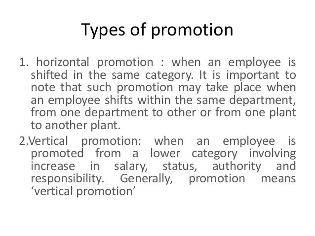 Promotion