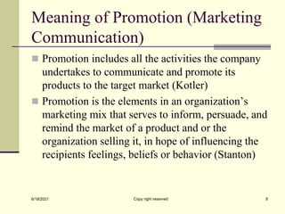 Promotion | PPT