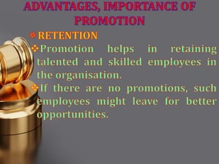 Promotion and Transfer | PPTX