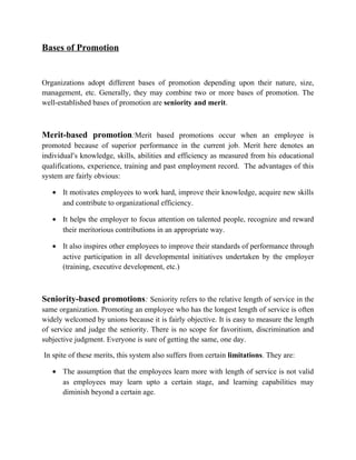 Promotion transfer | DOC