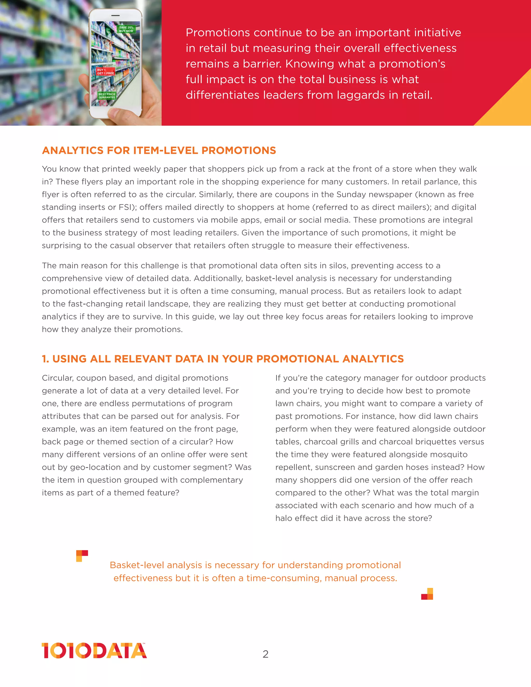 Promotional analytics | PDF