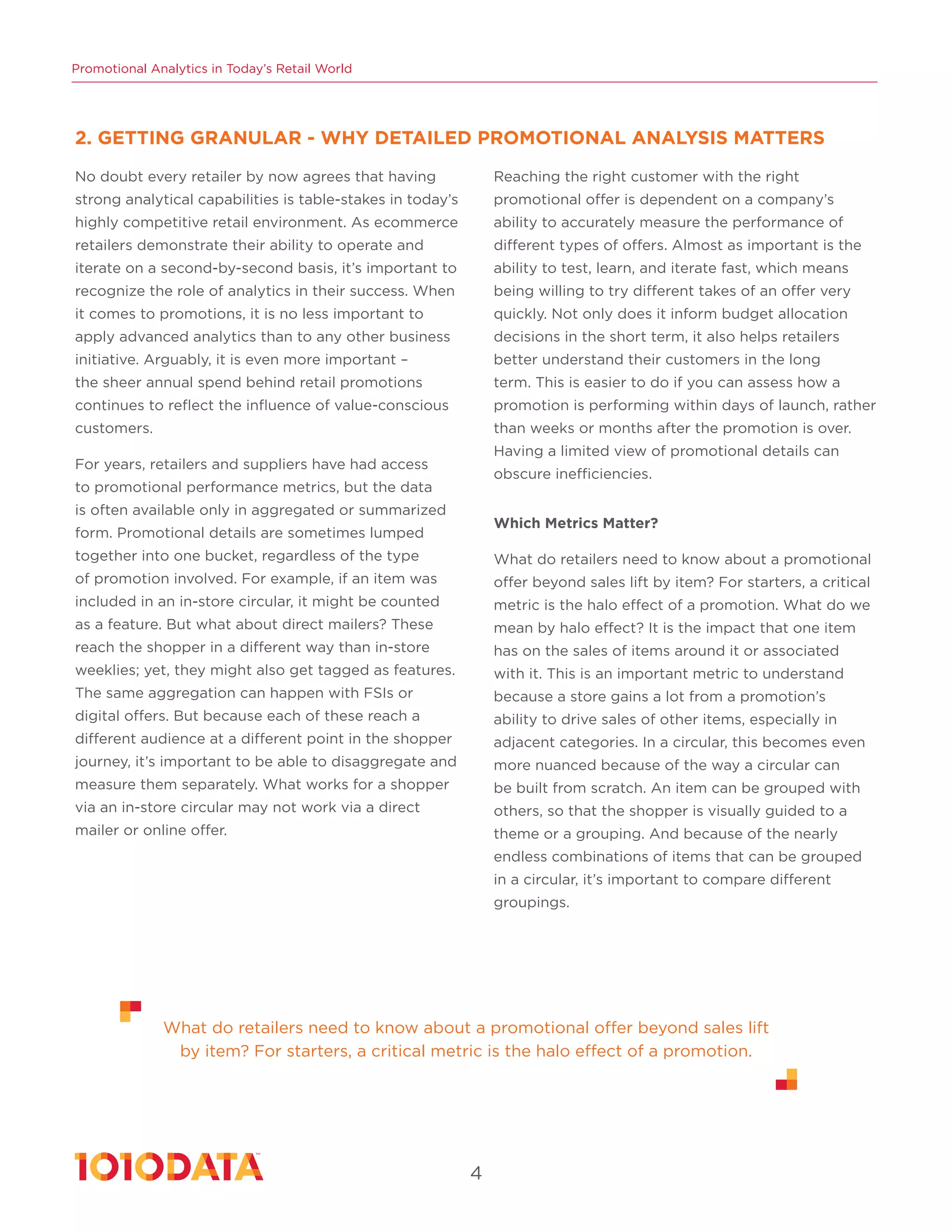 Promotional analytics | PDF