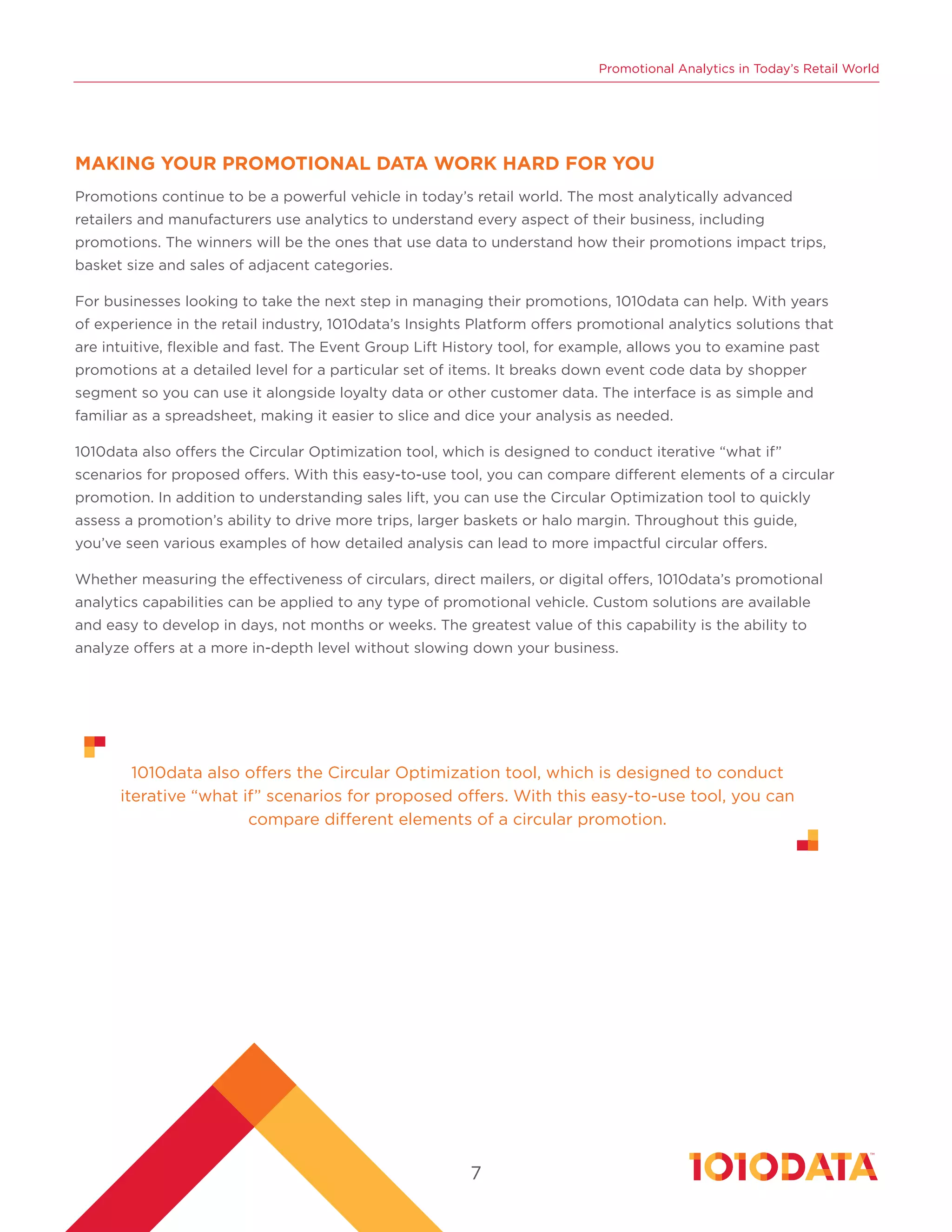 Promotional analytics | PDF