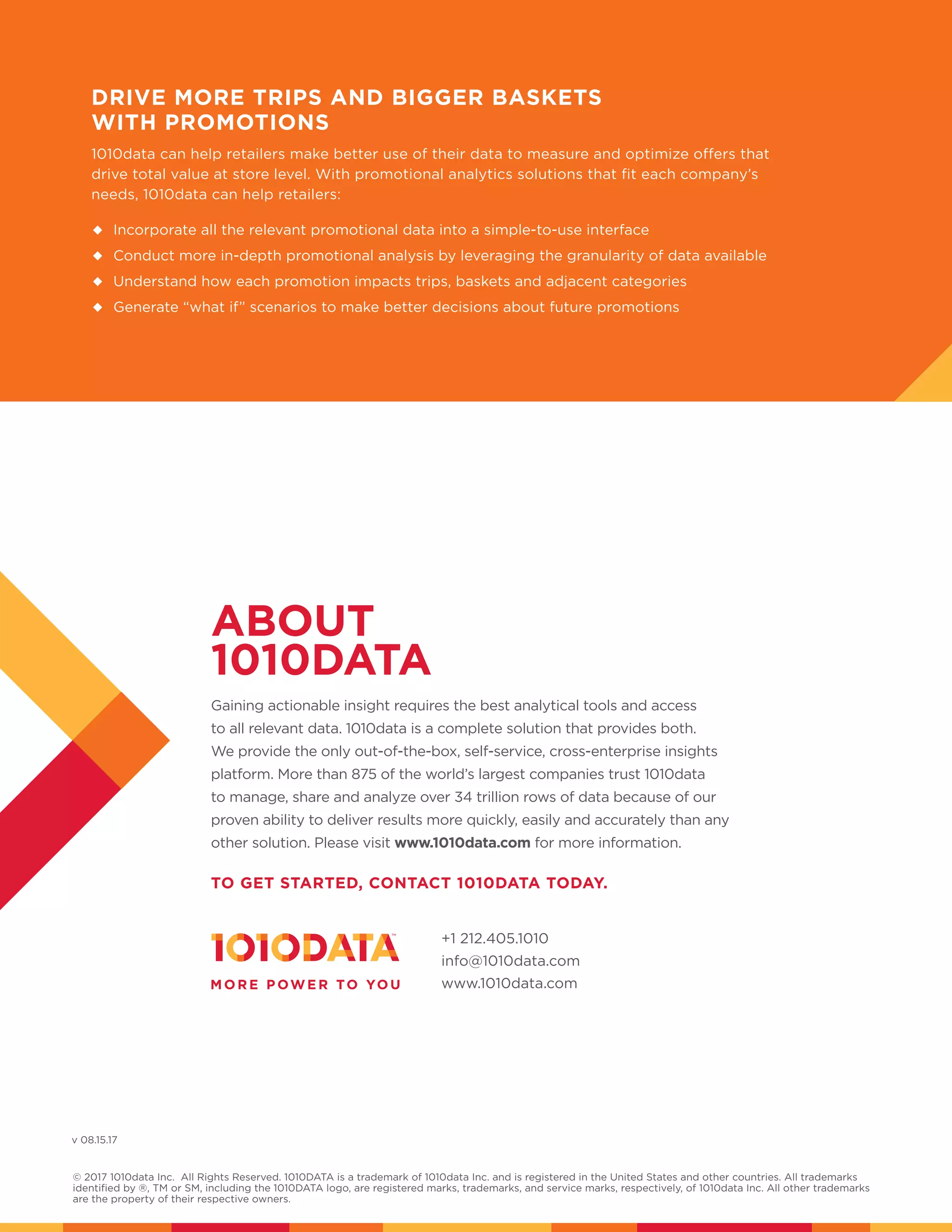 Promotional analytics | PDF