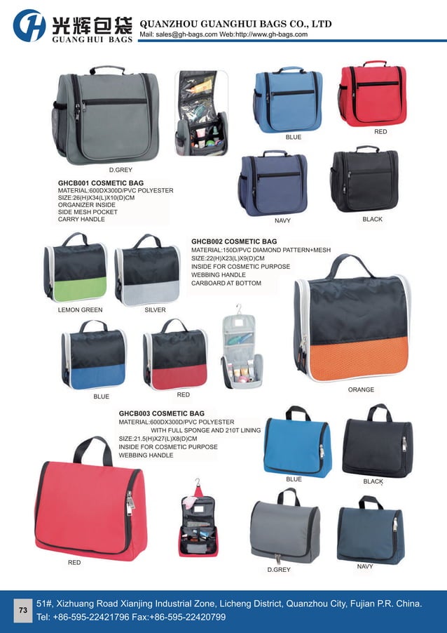 Promotional bags catalogue