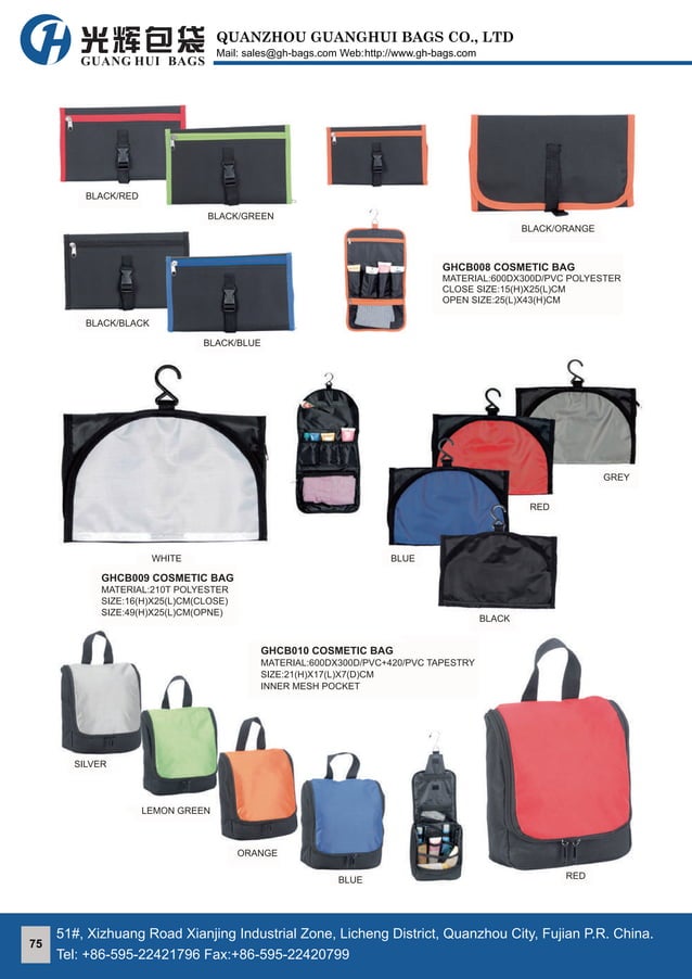 Promotional bags catalogue