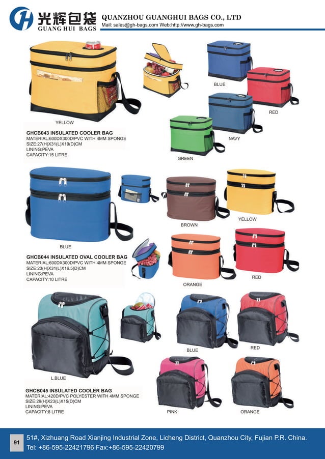 Promotional bags catalogue