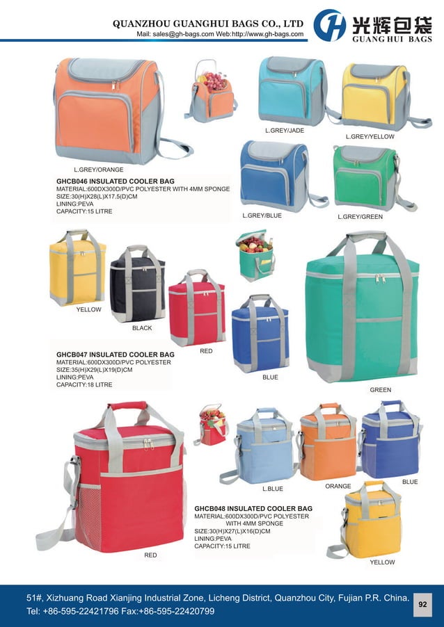 Promotional bags catalogue