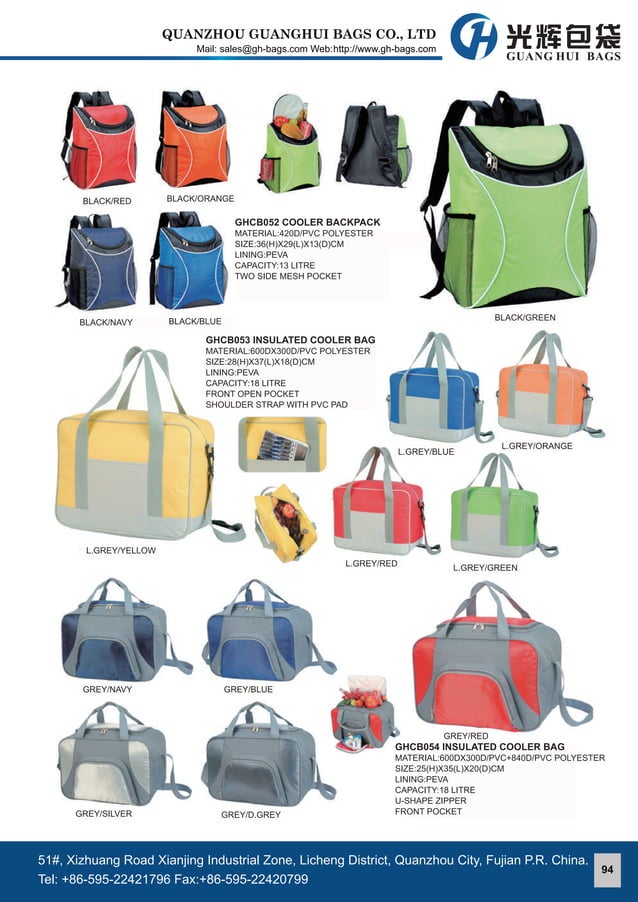 Promotional bags catalogue