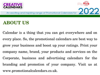 Promotional Calendars | PDF