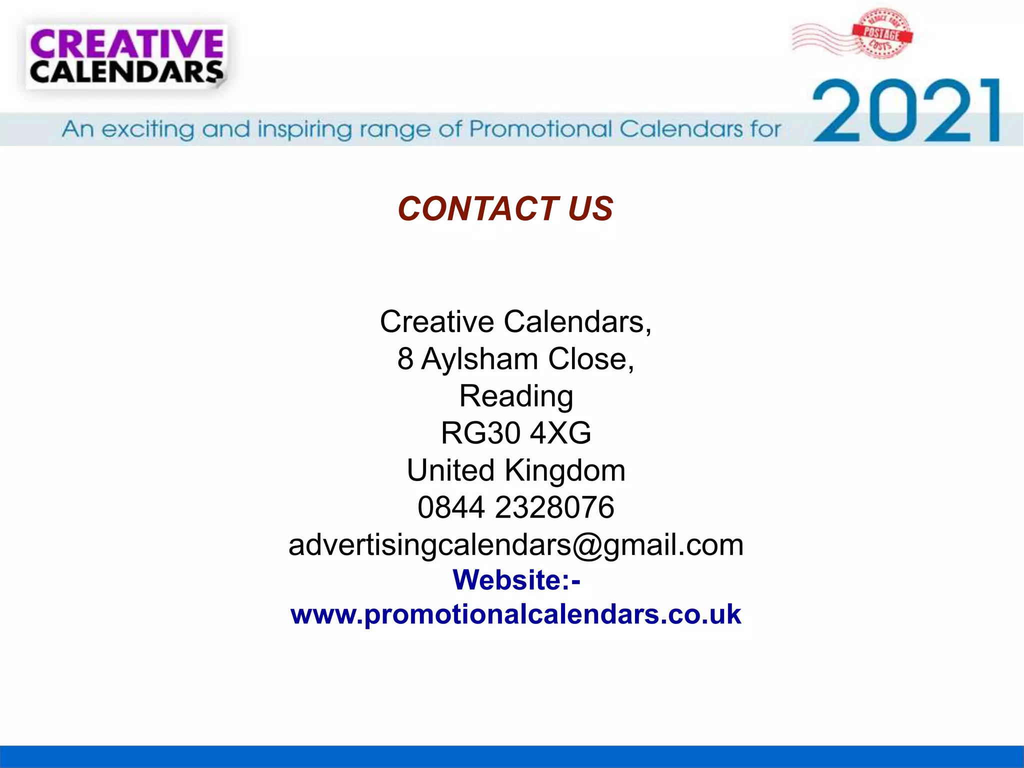 Promotional Calendars | PPT