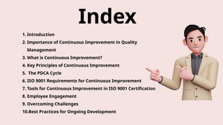 Continuous Improvement and ISO 9001: A Cycle of Excellence | PPTX