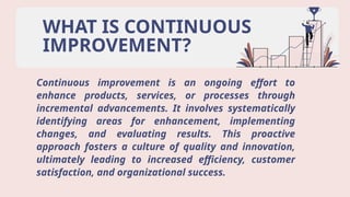 Continuous Improvement and ISO 9001: A Cycle of Excellence | PPT