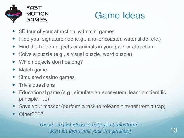 Promotional video games