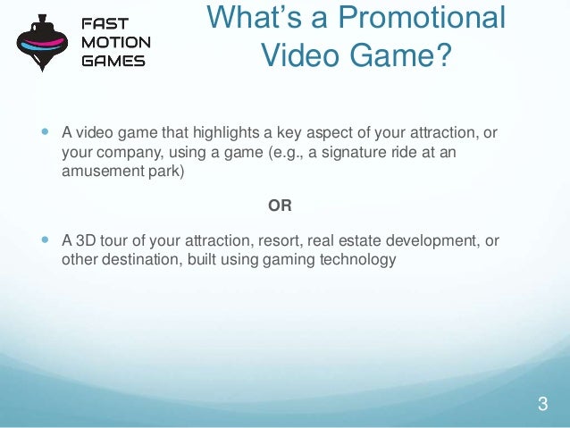 Promotional video games