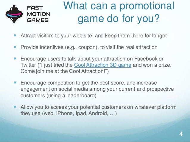 Promotional video games