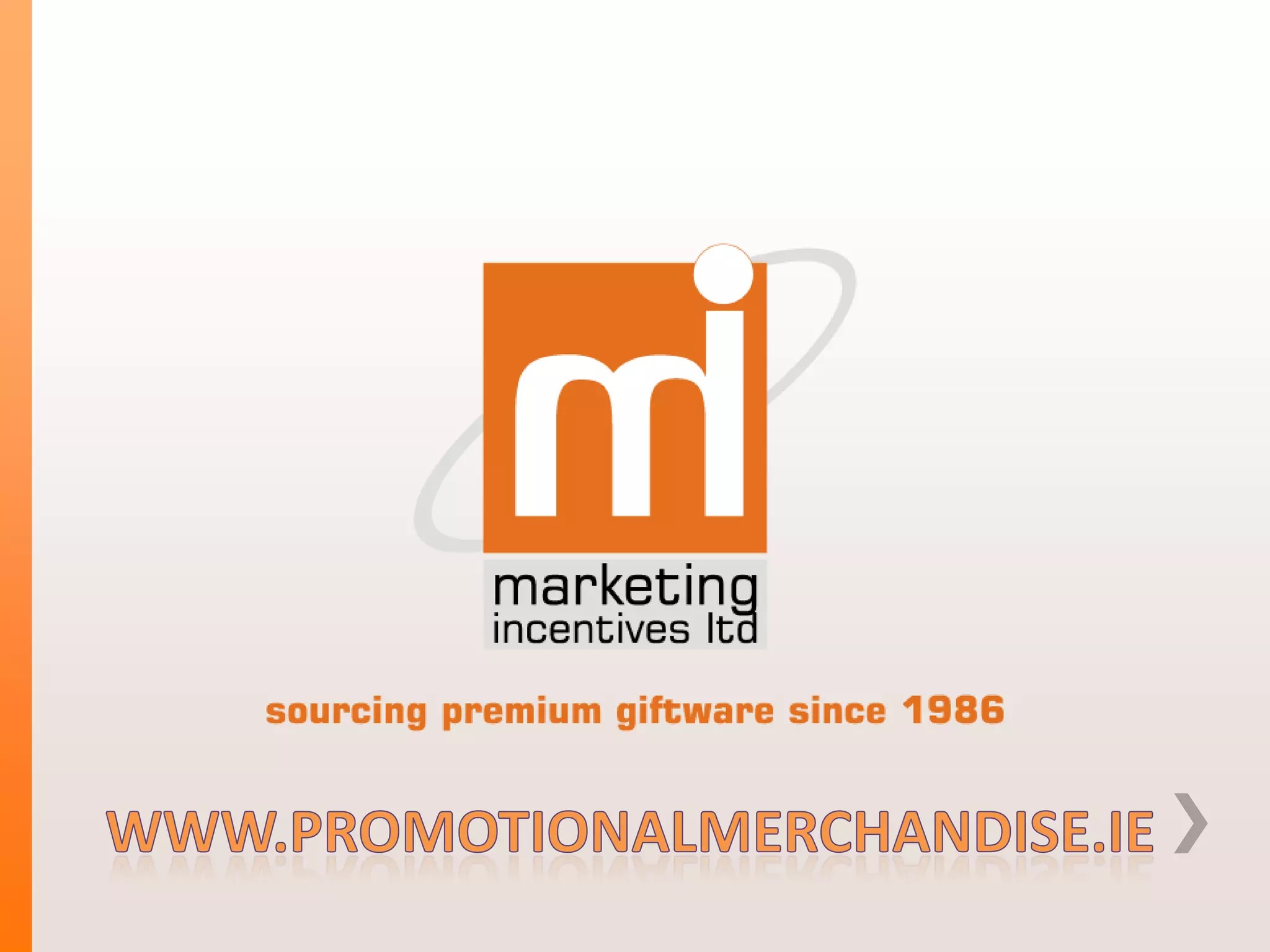 Promotional merchandise presentation | PPTX