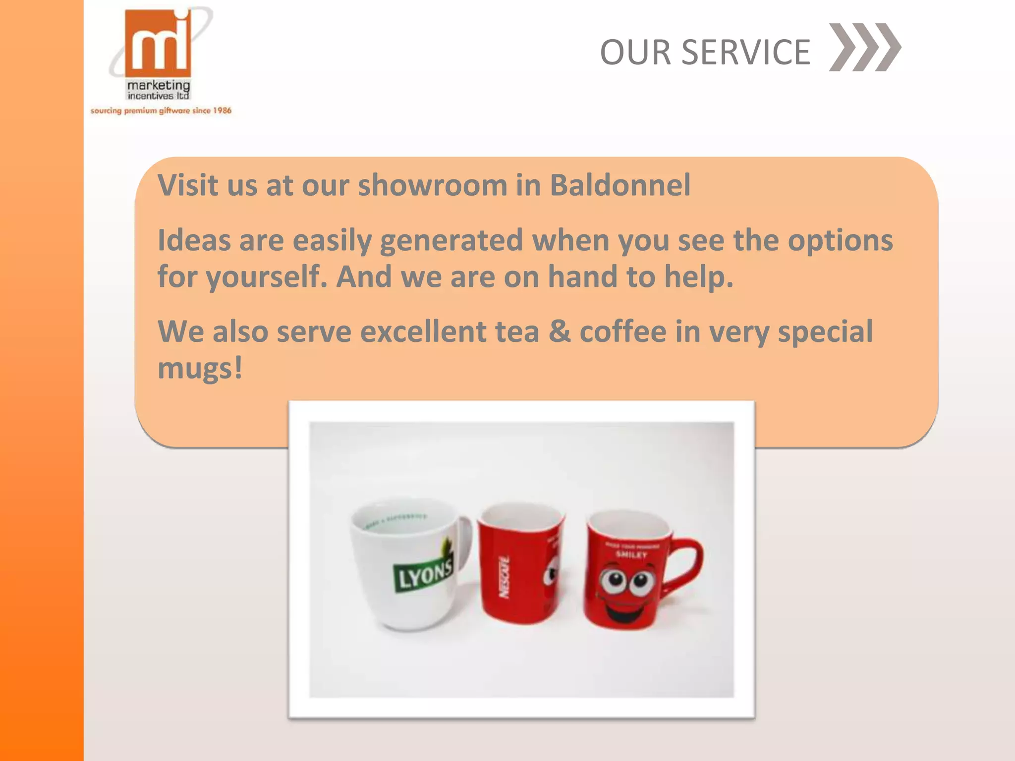 Promotional merchandise presentation | PPTX