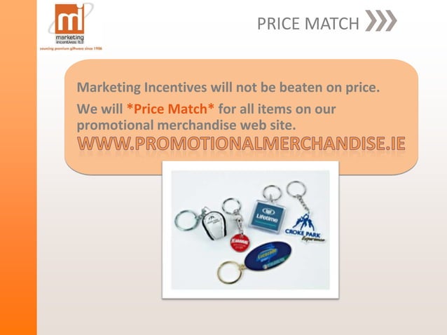 Promotional merchandise presentation | PPT