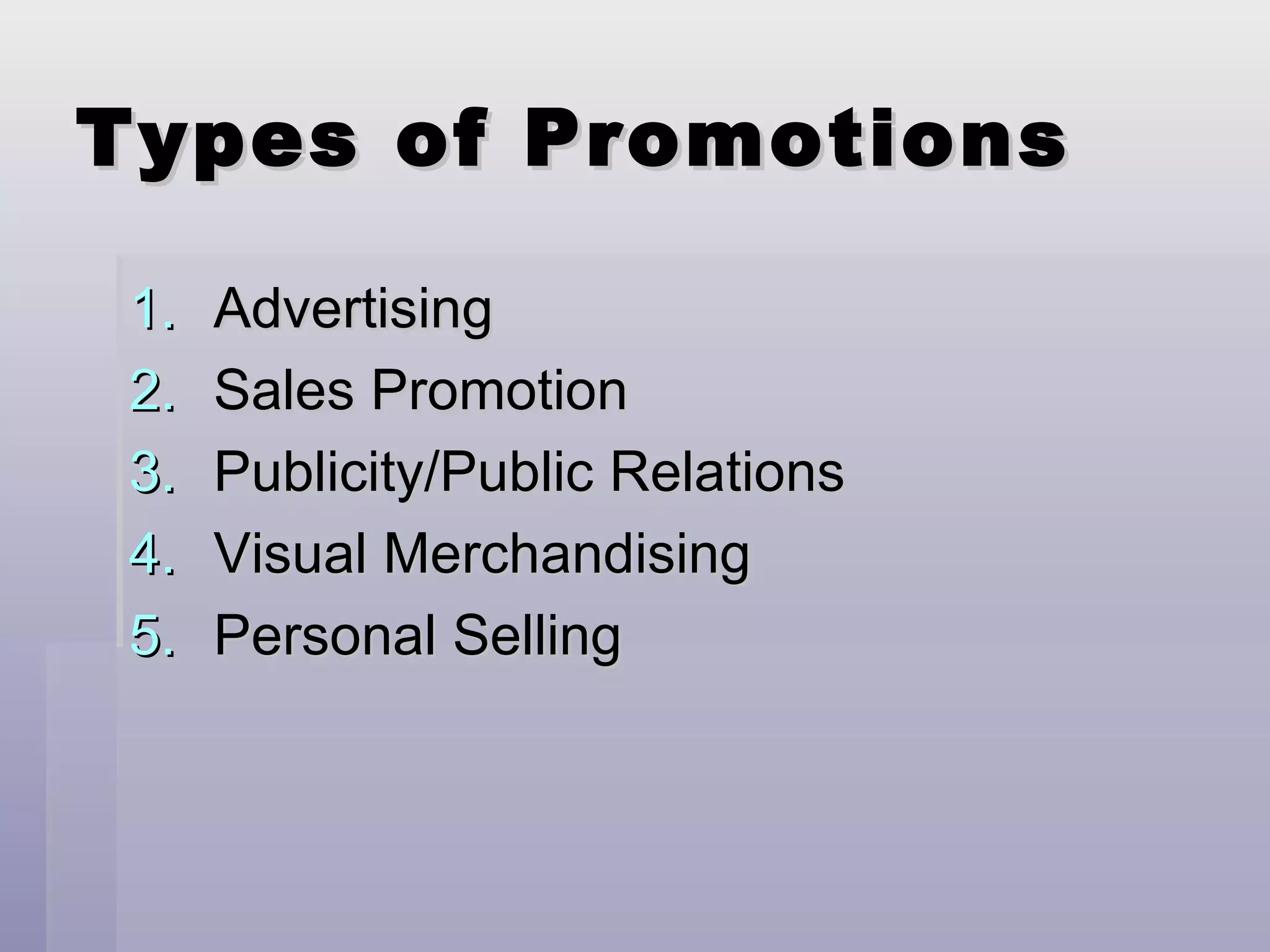 Promotional Mix | PPT