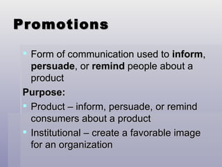 Promotional Mix | PPT