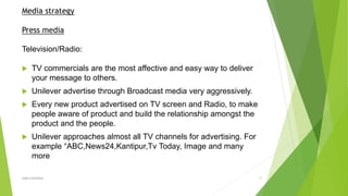 Promotional mix in unilever | PPTX