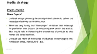 Promotional mix in unilever | PPTX
