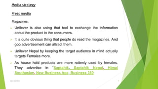 Promotional mix in unilever | PPTX