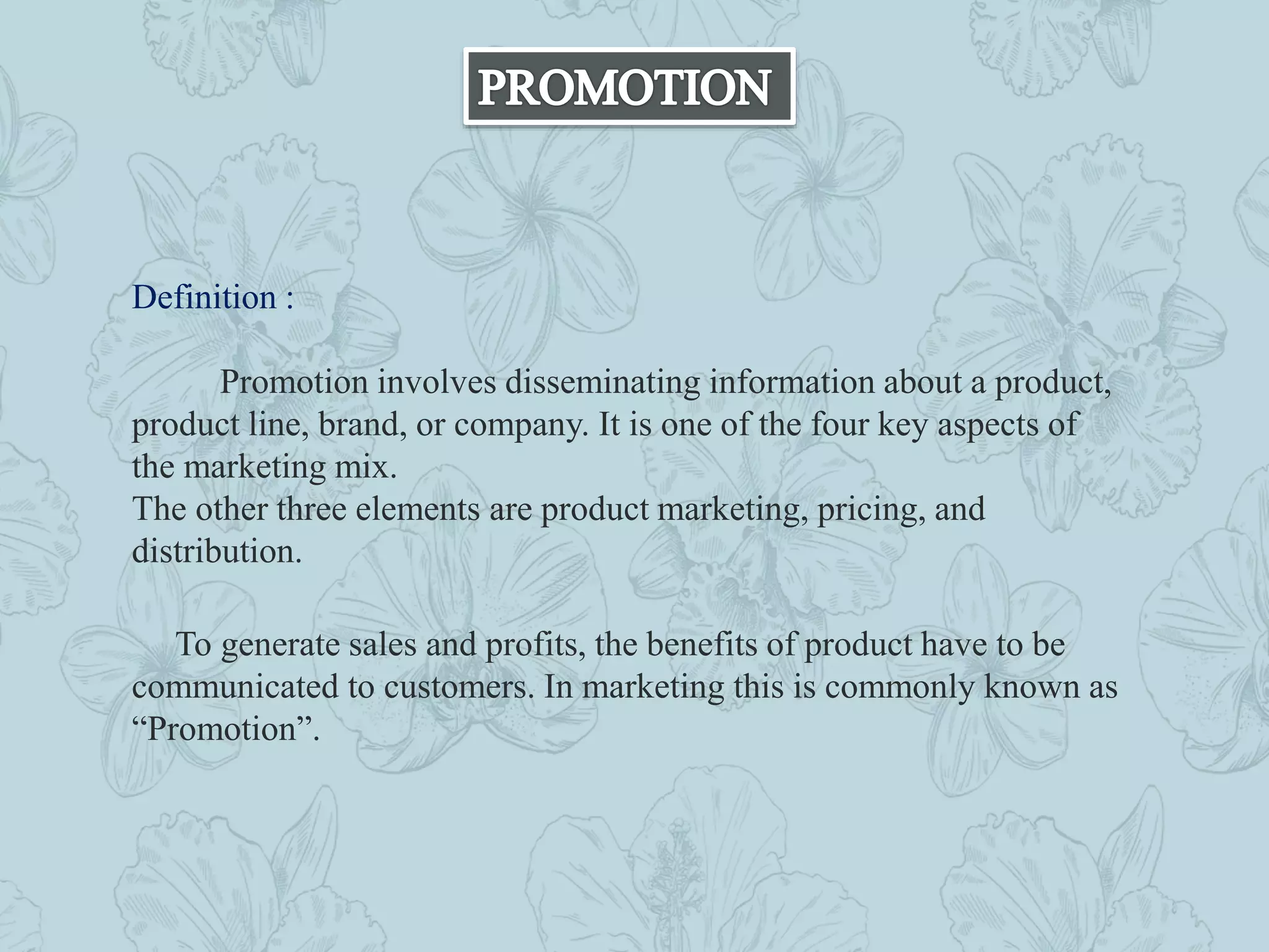 Promotional mix | PPTX
