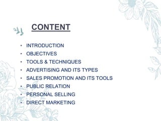 Promotional mix | PPTX