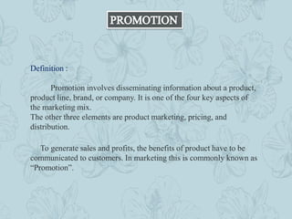 Promotional mix | PPTX