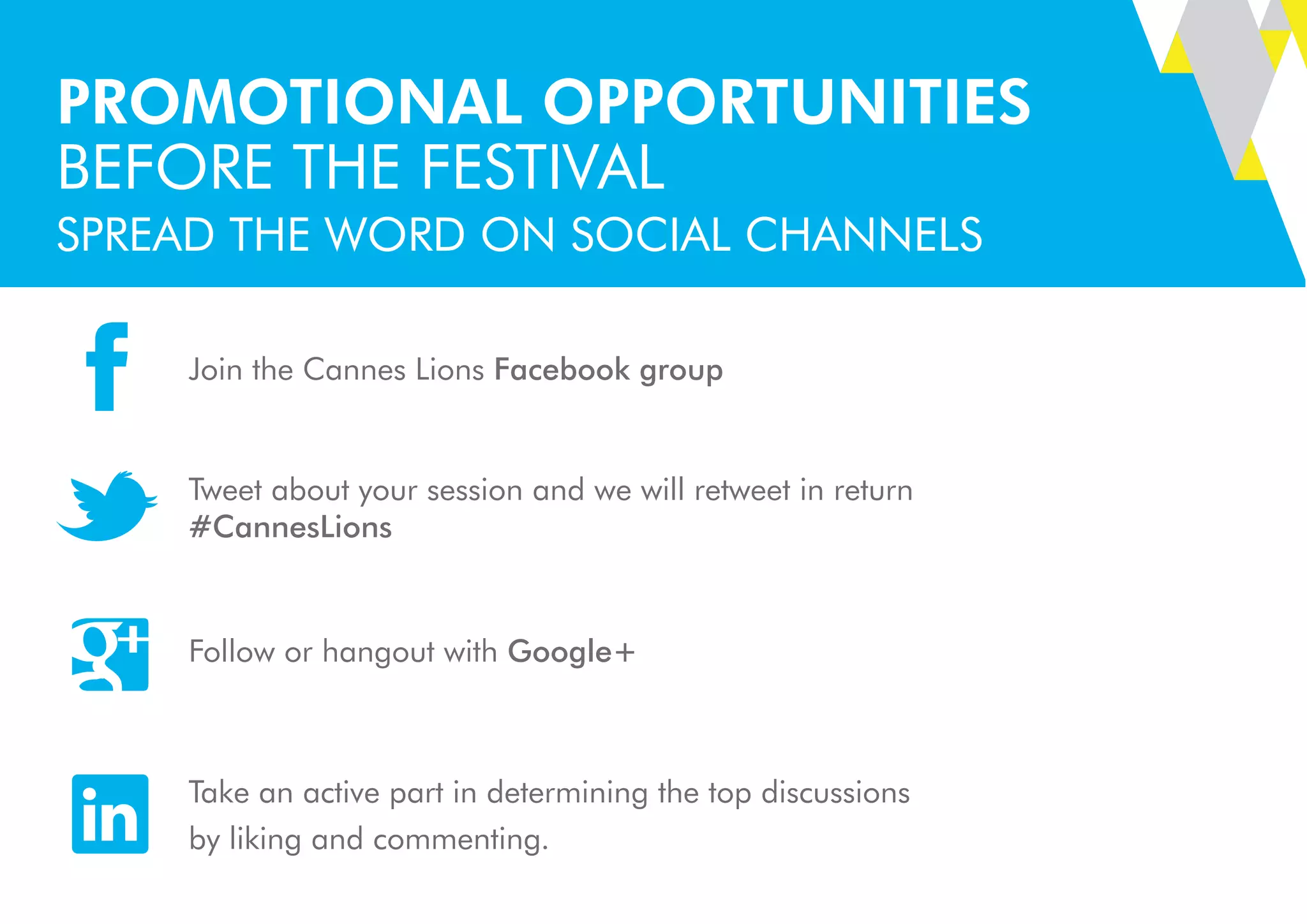 Promotional opportunities | PPT