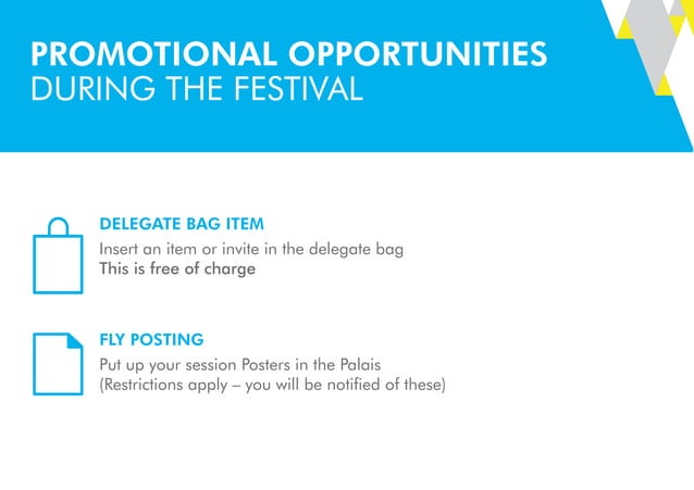 Promotional opportunities | PPT