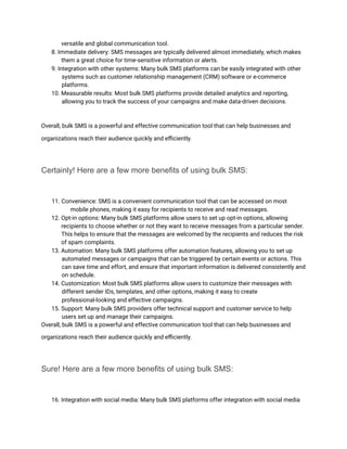 SMS Marketing In UAE | Promotional SMS In UAE | PDF