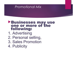 Promotional strategies | PPT