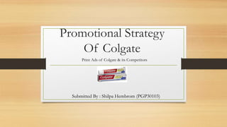 Promotional strategy of colgate | PPT