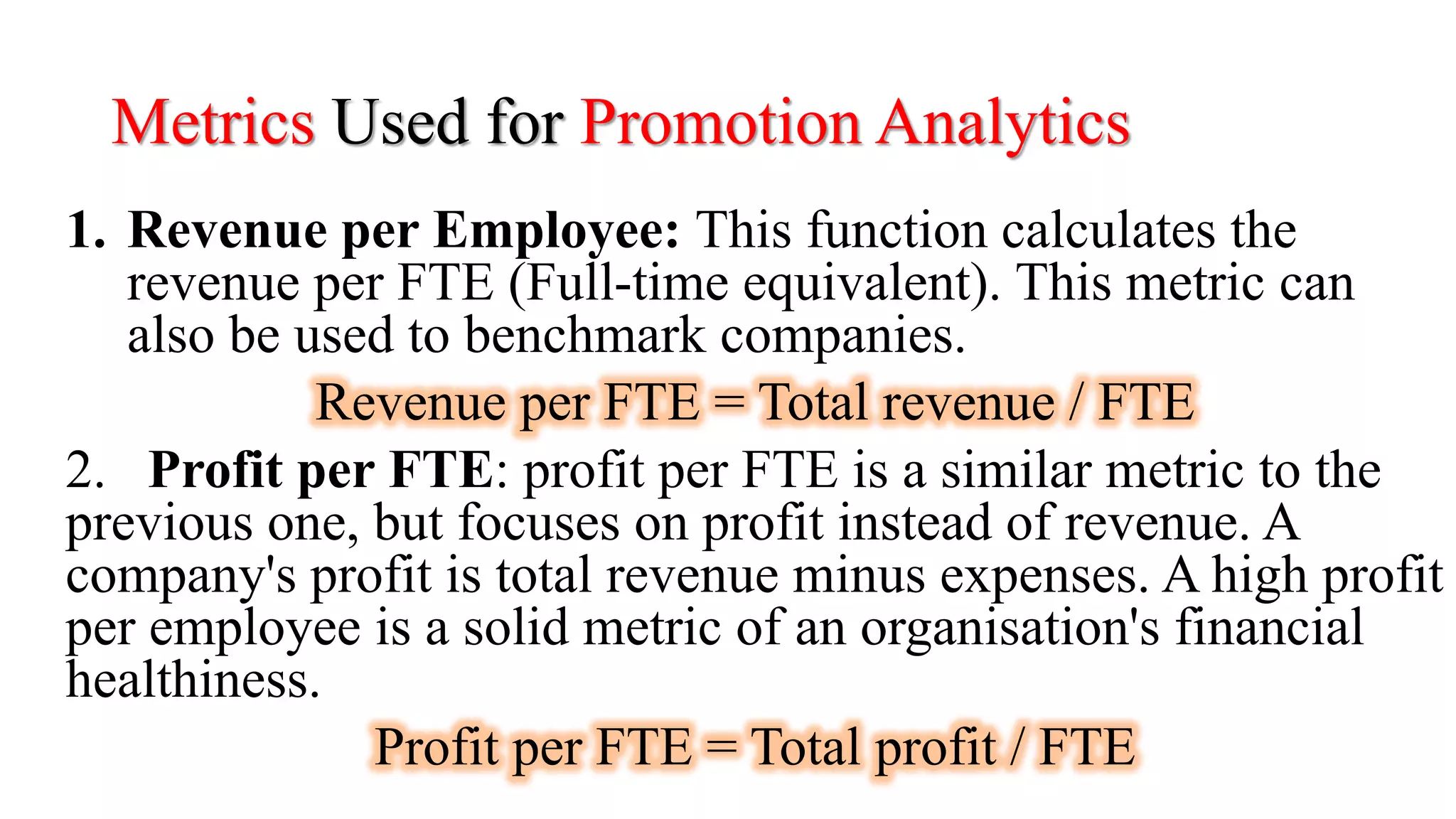 Promotion analytics | PDF