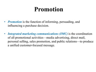Promotion and pricing strategies | PPTX