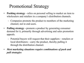 Promotion and pricing strategies | PPTX