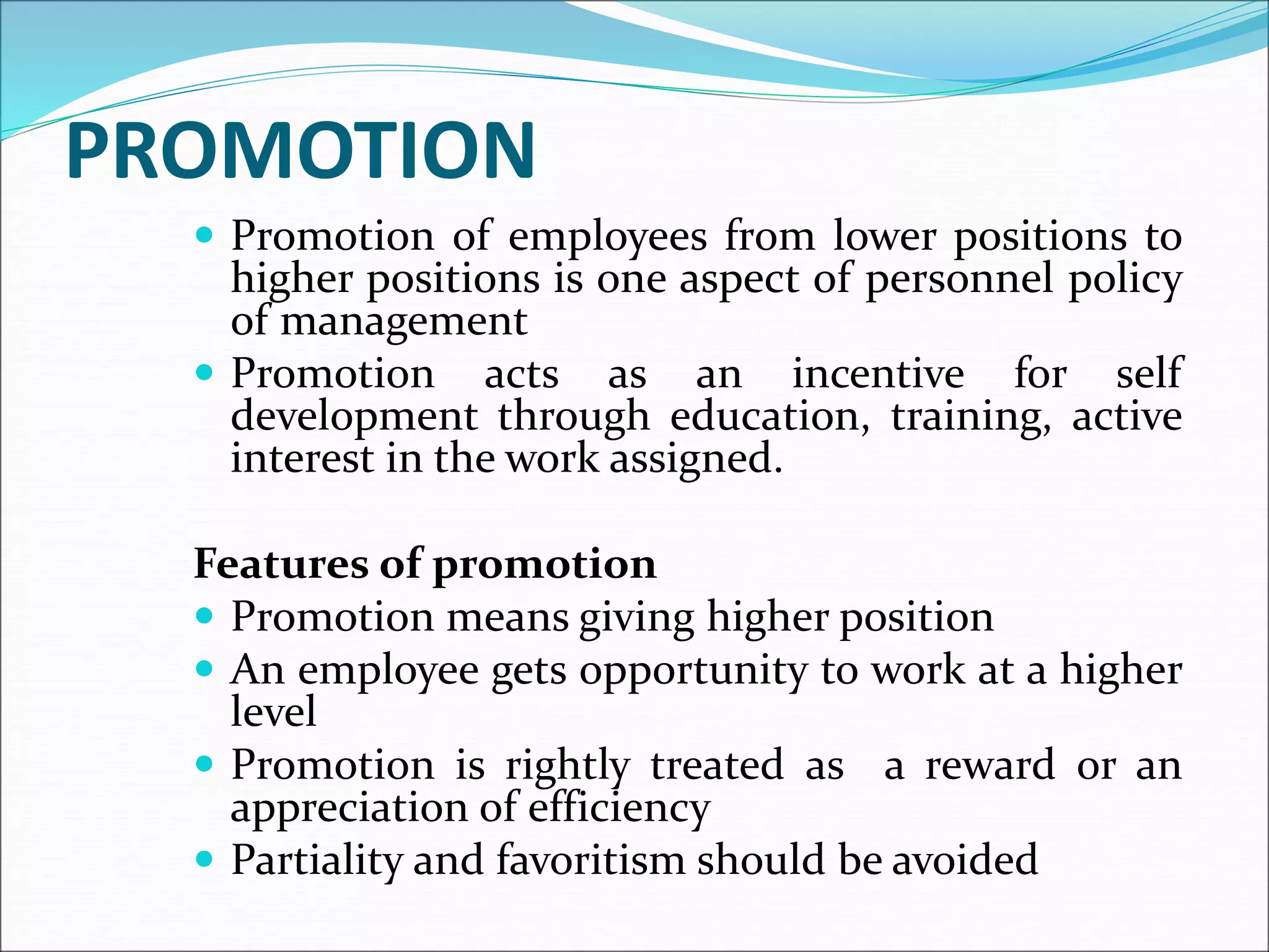 Promotion & Demotion I HRM 202 I Unit 3 I AKTU | PPT